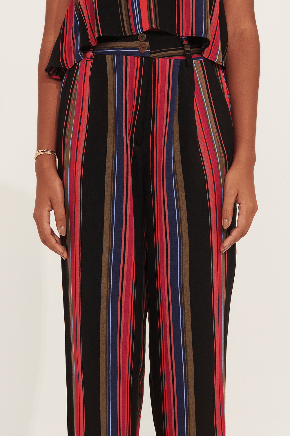 calça reta luana brilhinho - Garage Rio