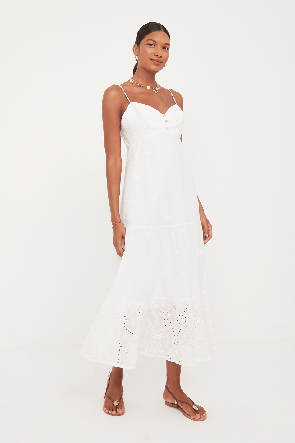 vestido isabelle midi abotoamento frente - Garage Rio