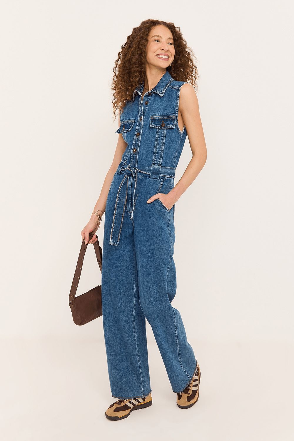 macacão jeans denise - Garage Rio