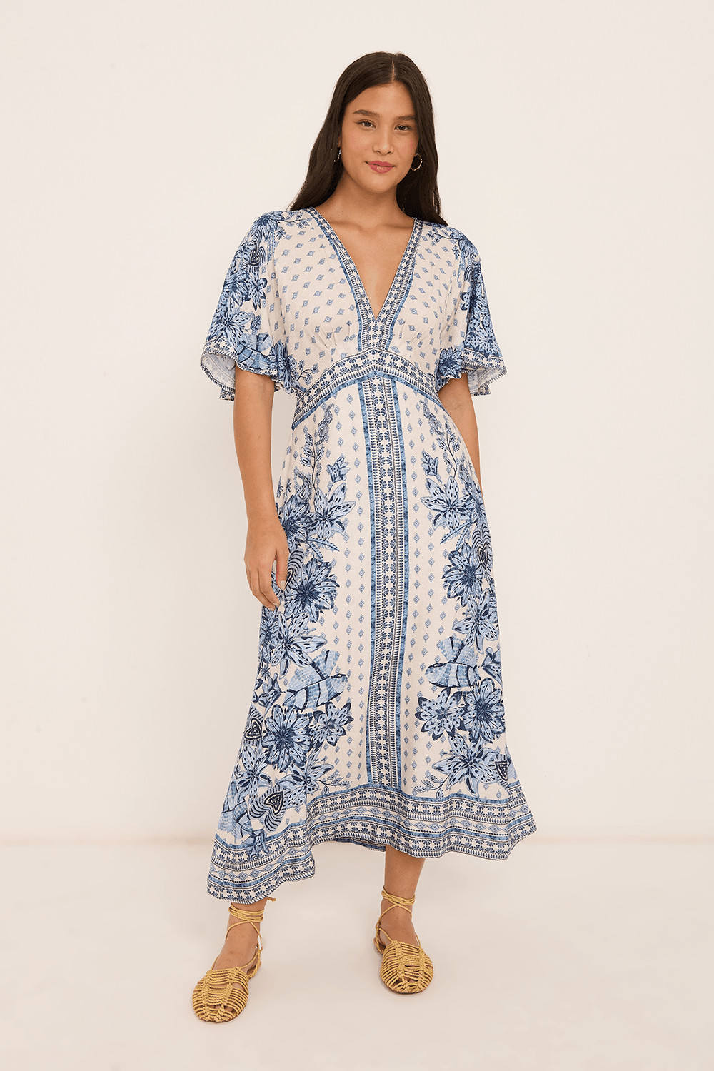 vestido midi day com manga - Garage Rio